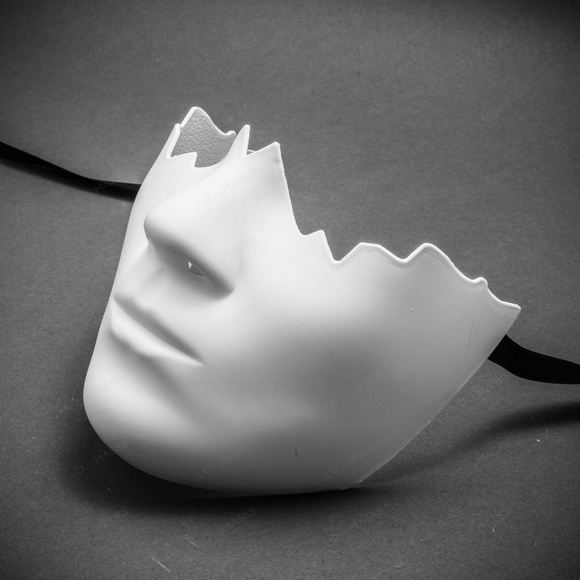 ILOVEMASKS | Accessories | Unpainted Lower Half Face Costume Masks ...